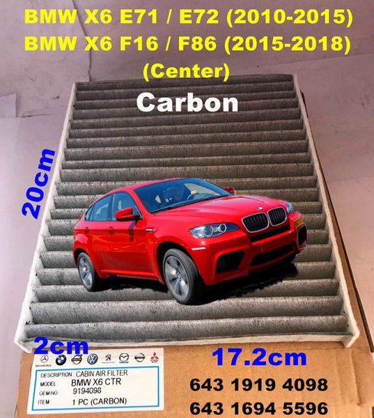 Air Filter BMW X6 E71 2010-2015/F16 2015-2018 (Carbon & Center ...