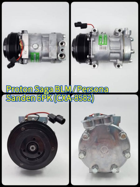 Compressor Proton Saga BLM / Persona O/M W/O Rubber 6PK SD – MintCool ...